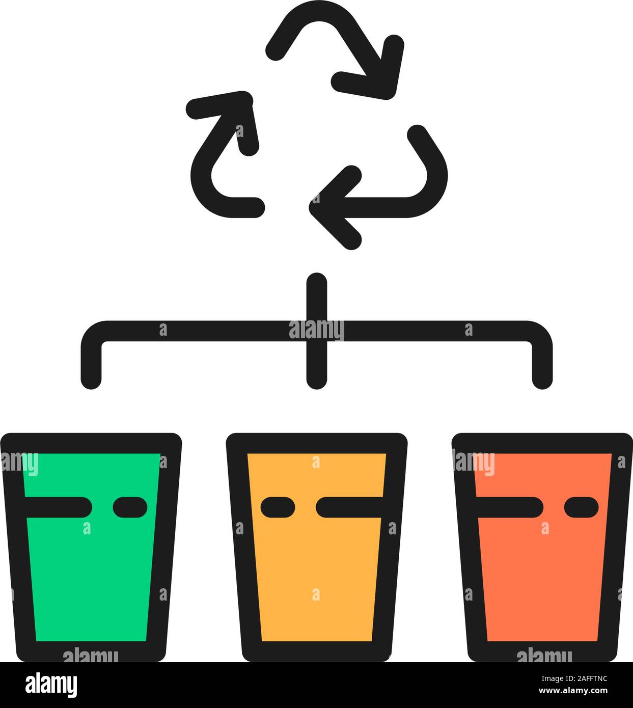 Waste Sorting Stock Vector Images - Alamy