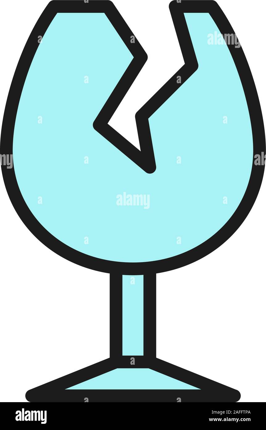 Broken glass pictogram hi-res stock photography and images - Alamy