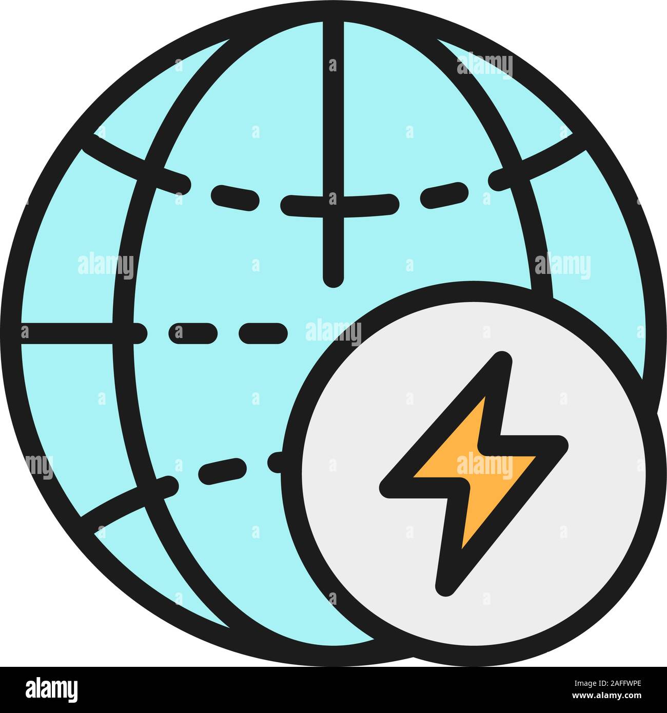 Earth structure color icon Cut Out Stock Images & Pictures - Alamy