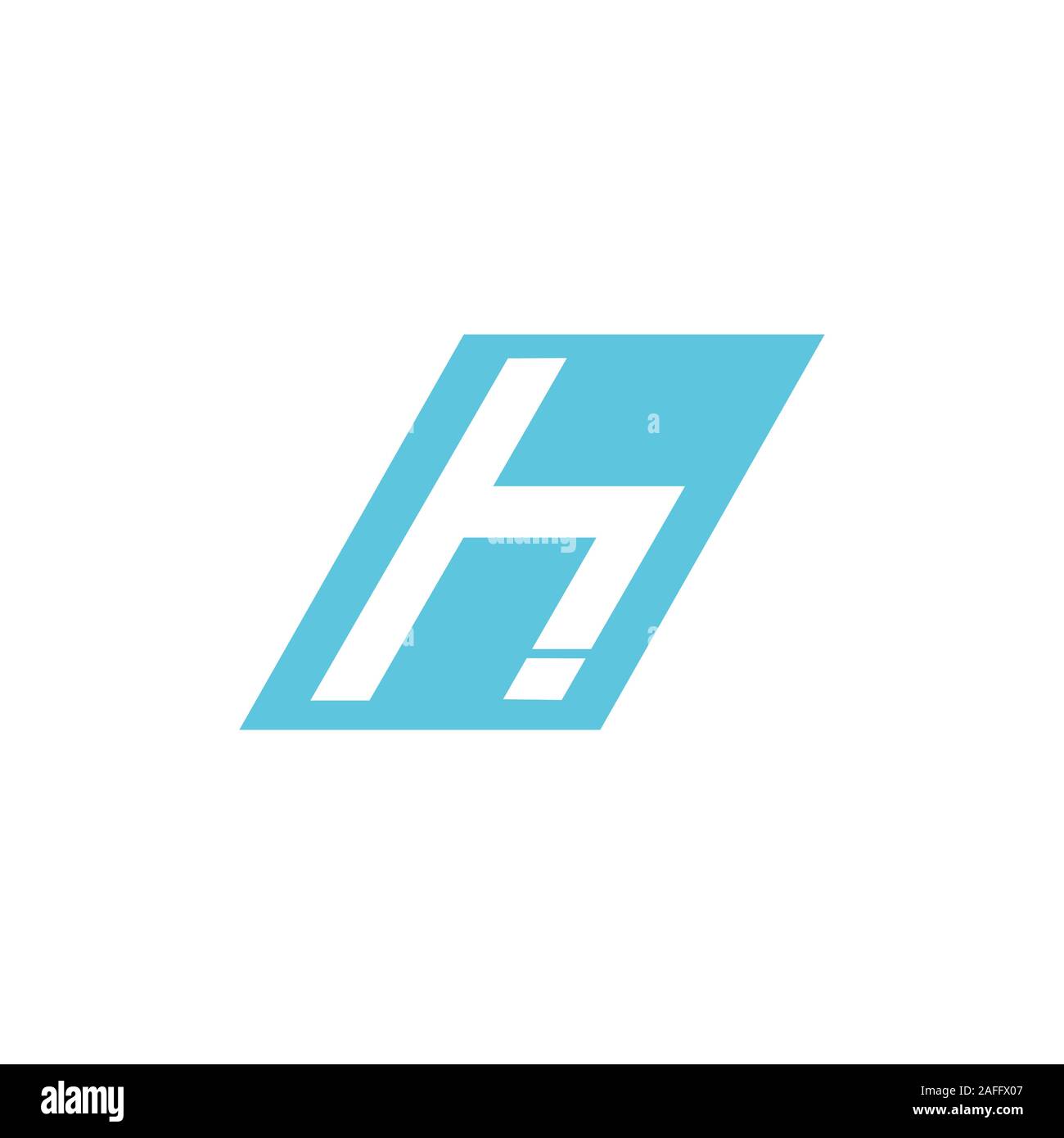 letter h simple geometric logo vector Stock Vector Image & Art - Alamy
