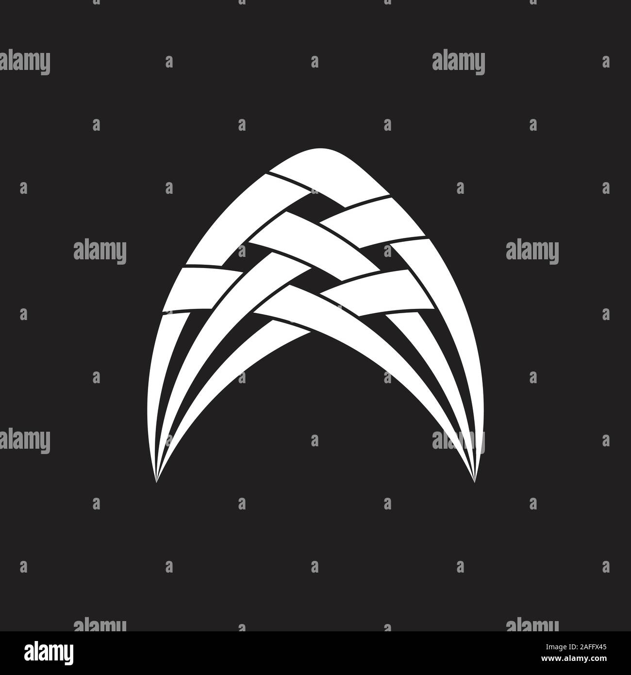 linked line arrow shape symbol logo vector Stock Vector Image & Art - Alamy