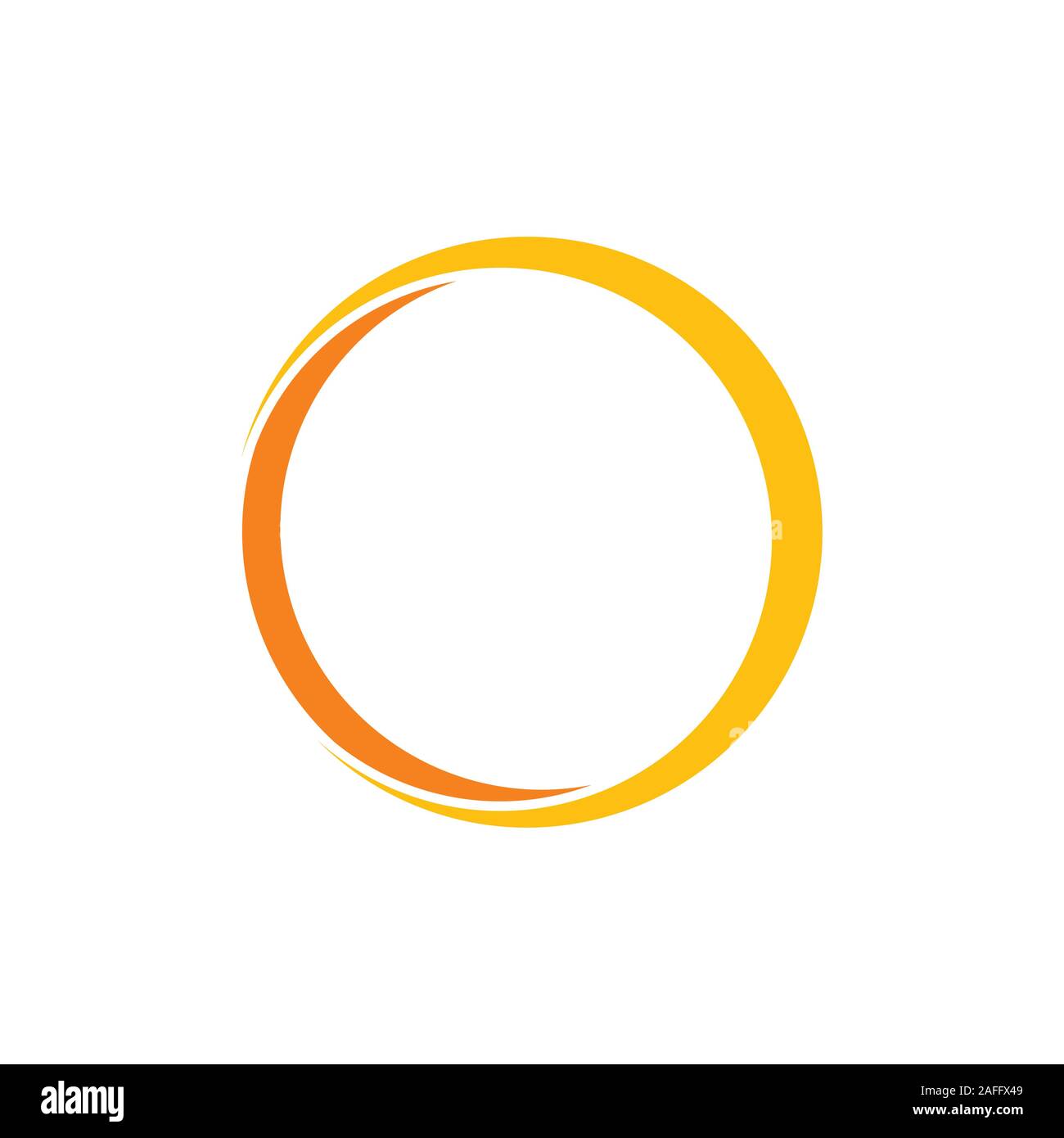 circle geometric ring 3d flat logo vector Stock Vector Image & Art - Alamy