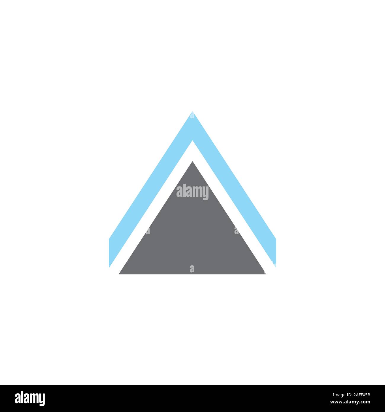 triangle arrow up simple geometric arrow logo Stock Vector Image & Art ...