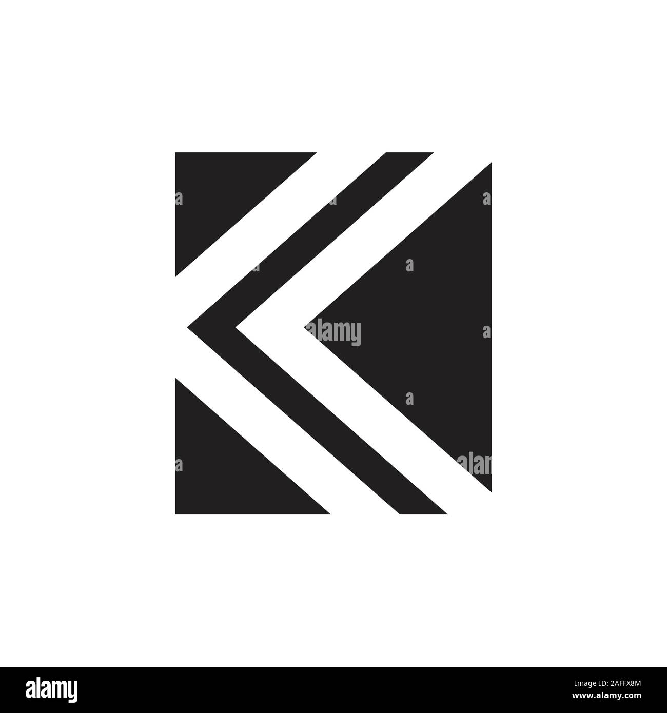 letter k simple square geometric logo Stock Vector Image & Art - Alamy