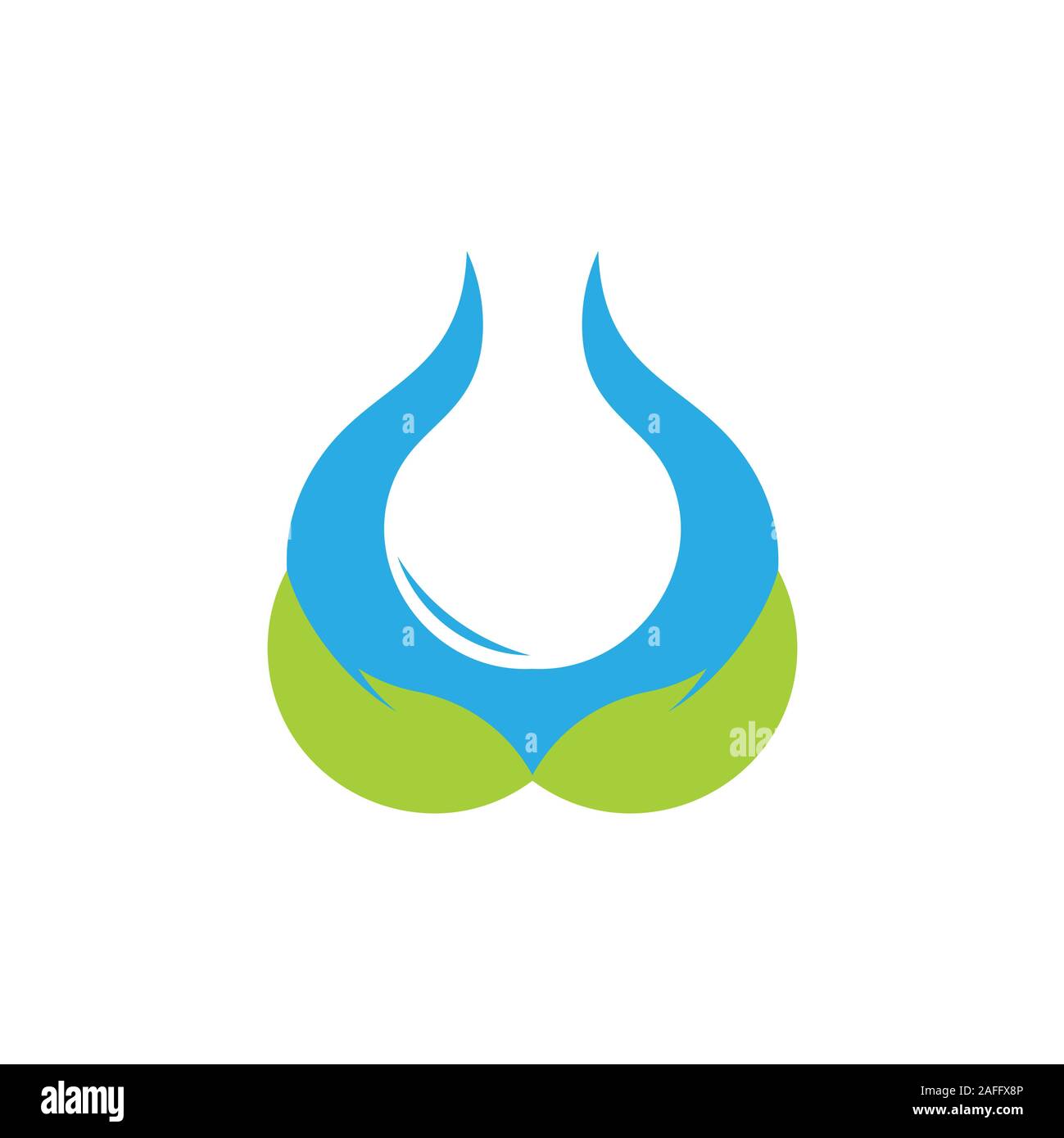 abstract water drop leaf hand care logo Stock Vector Image & Art - Alamy