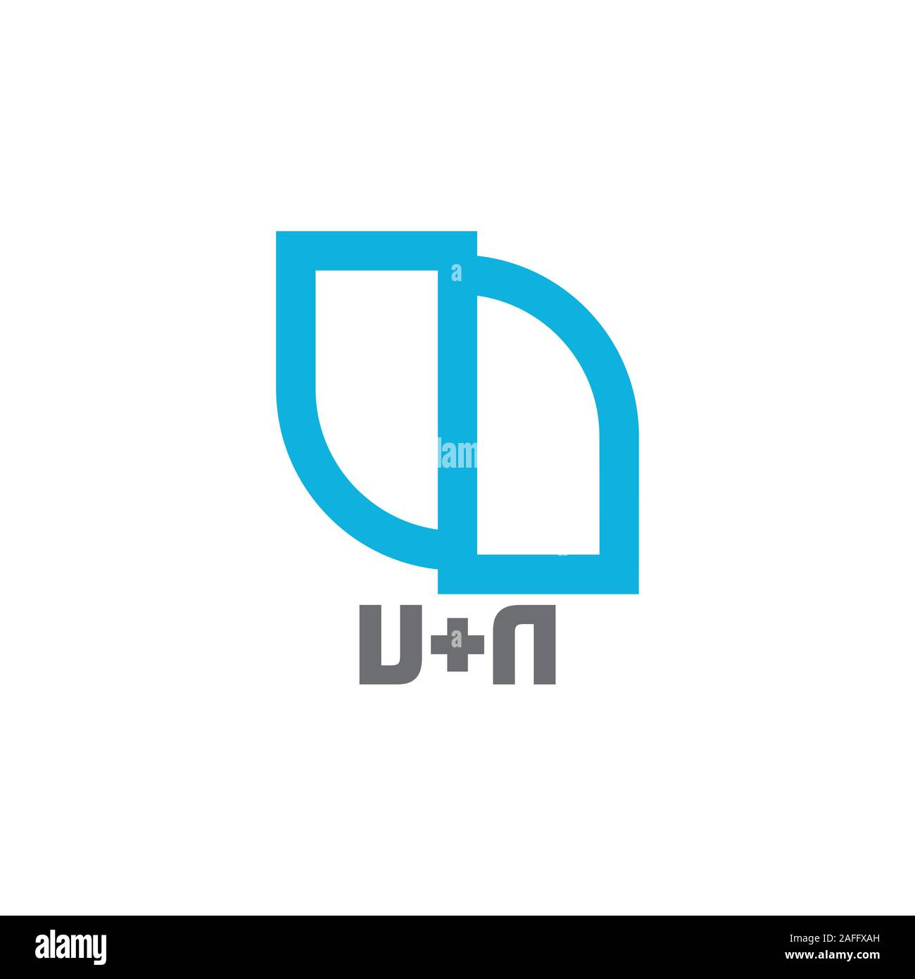 abstract letter nu un simple geometric line logo vector Stock Vector Image & Art - Alamy
