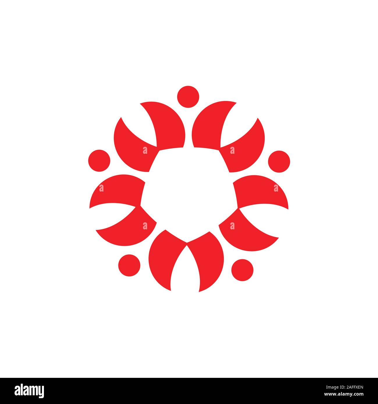 abstract pentagon curves dots frame logo vector Stock Vector Image ...