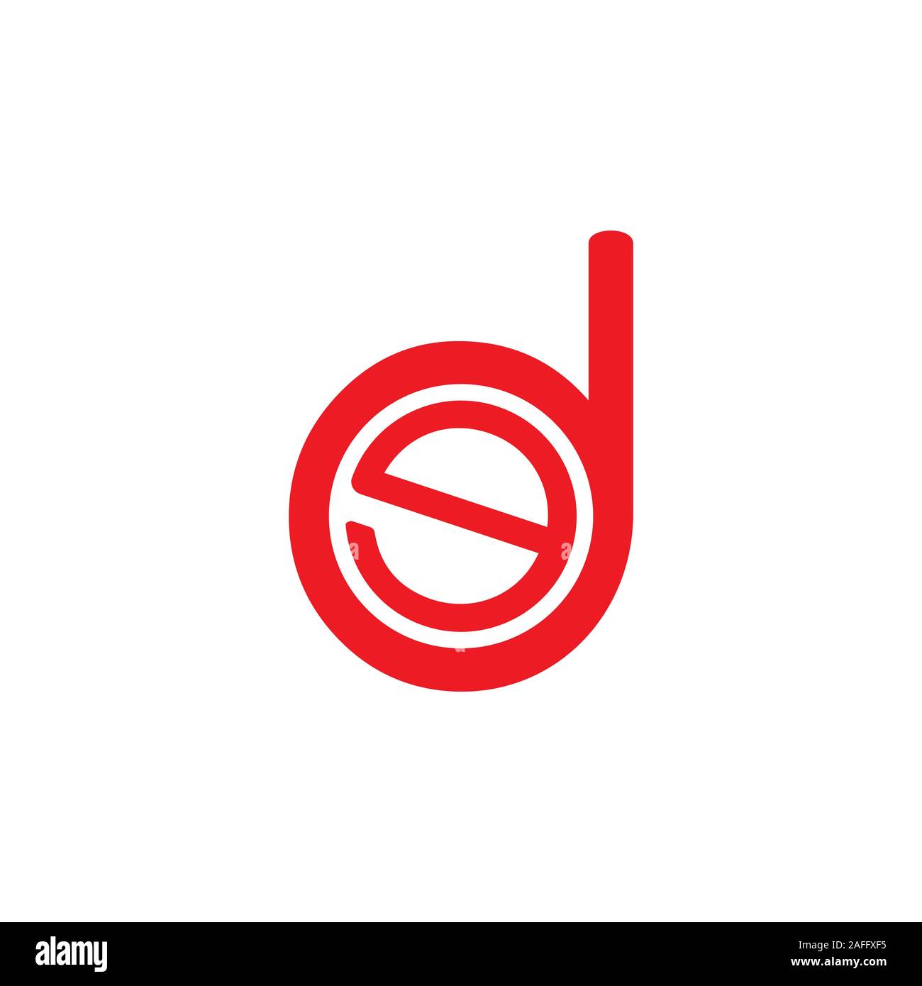 letter ed circle geometric logo vector Stock Vector Image & Art - Alamy