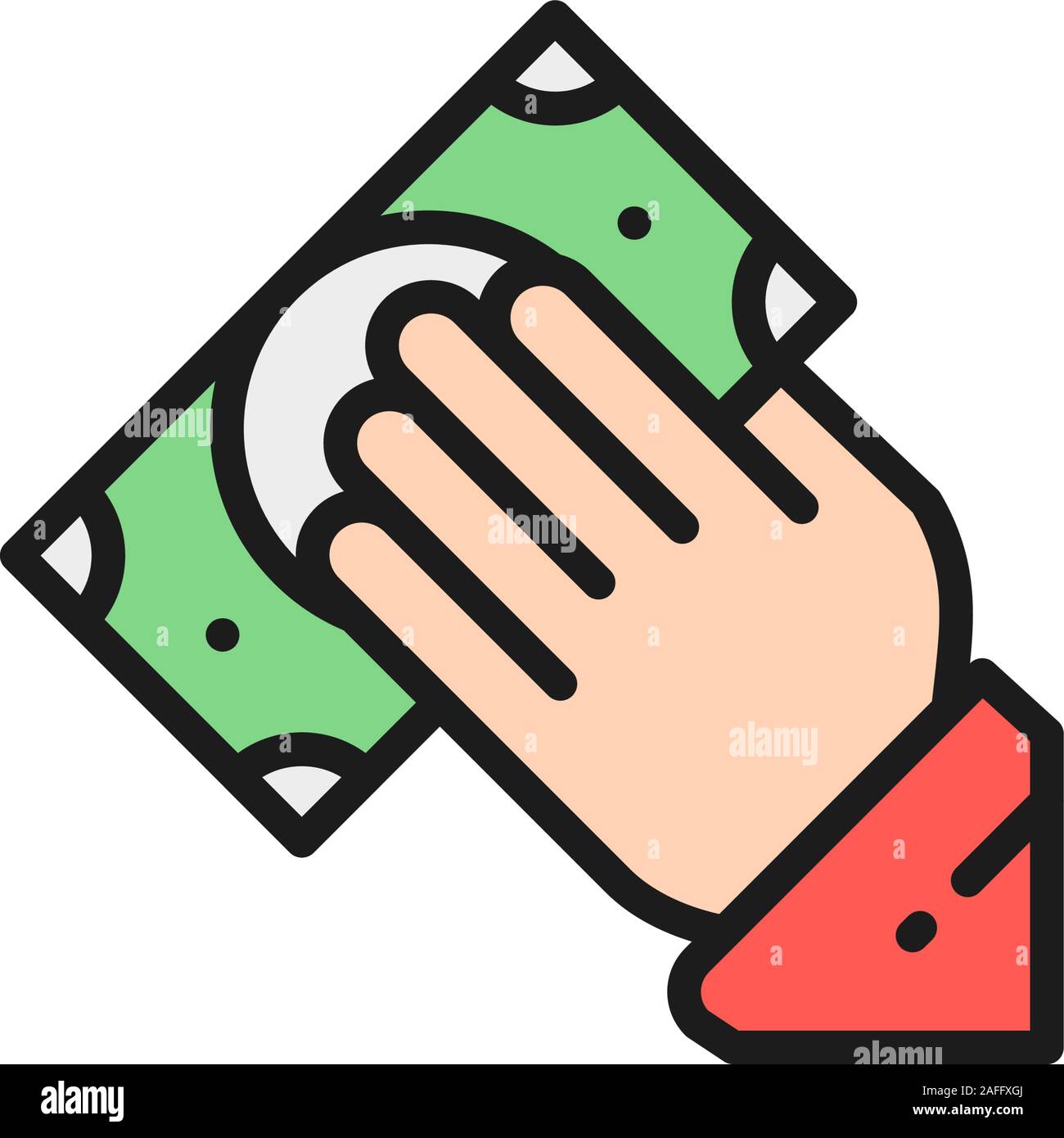 Paying With Cash Cartoon