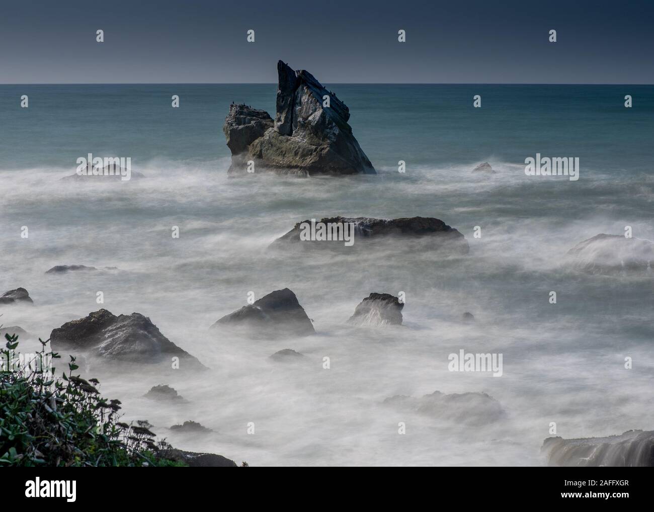 Long exposure of the Ocean from Rocky point, Patricks Point State Park ...