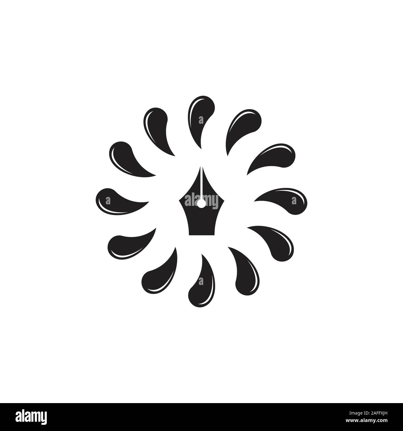 Pen ink design decorative Stock Vector Images - Alamy