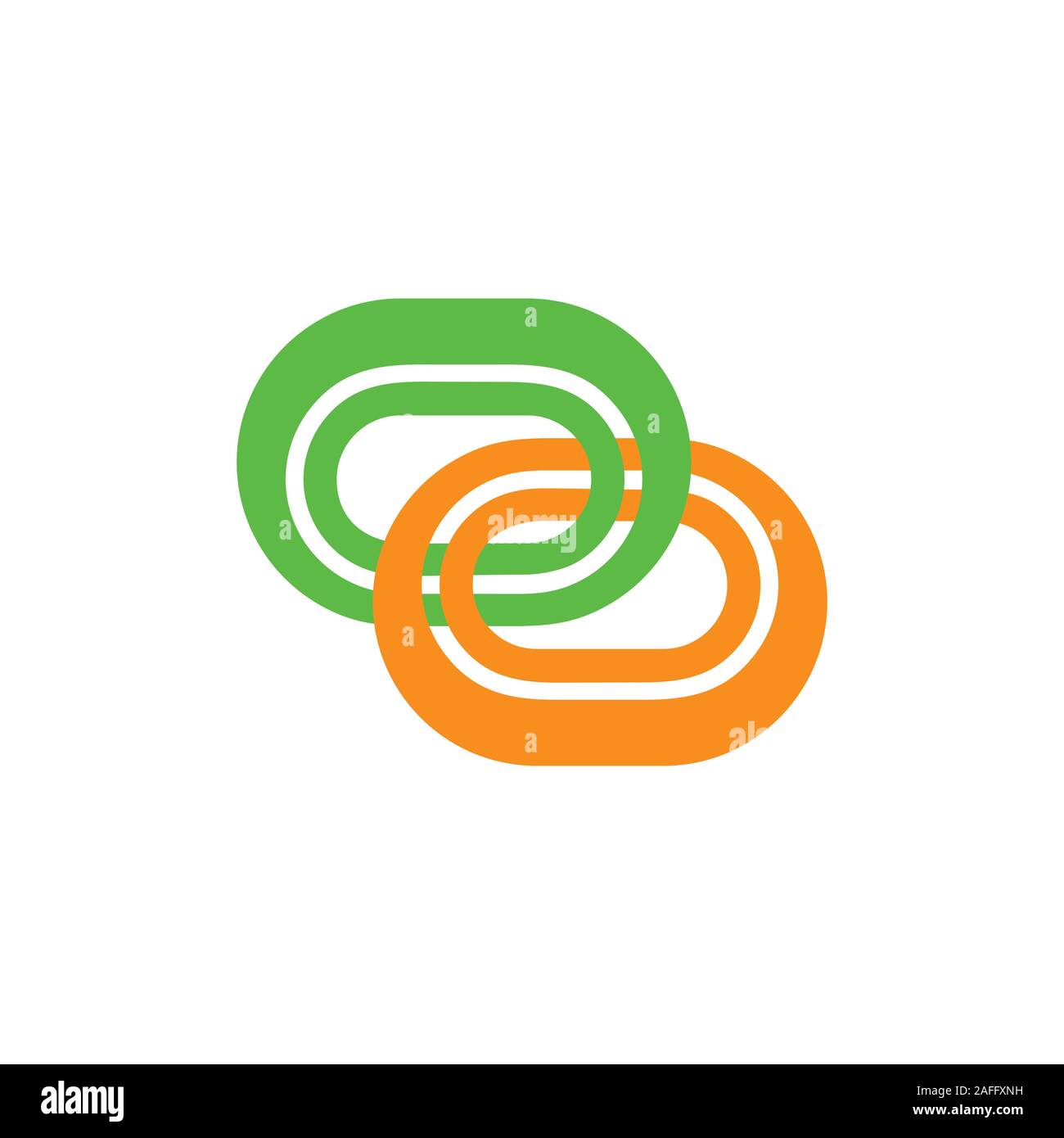 Chain Object Linked Geometric Design Vector Stock Vector Image And Art Alamy