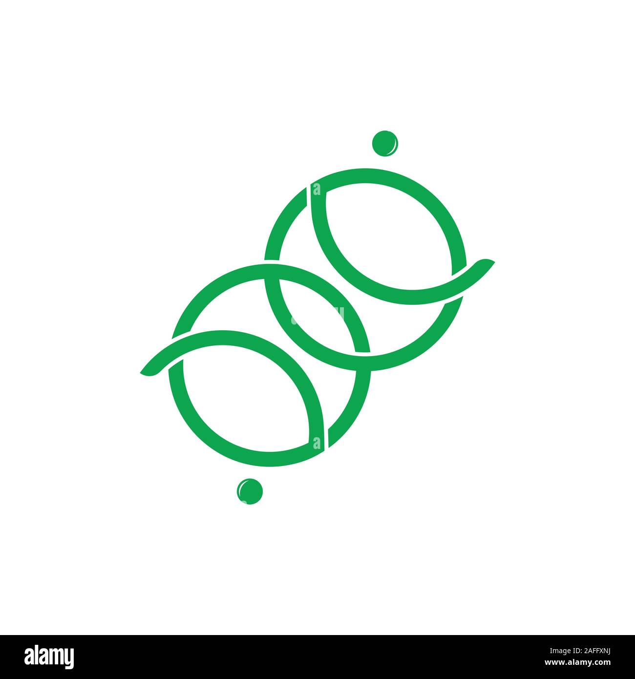 linked dots circle simple logo vector Stock Vector Image & Art - Alamy