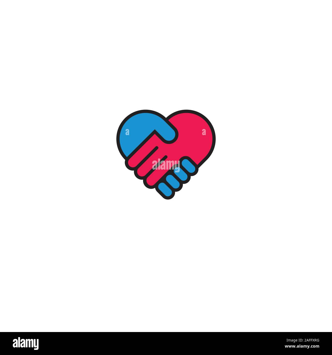 care love hand palm symbol vector Stock Vector Image & Art - Alamy