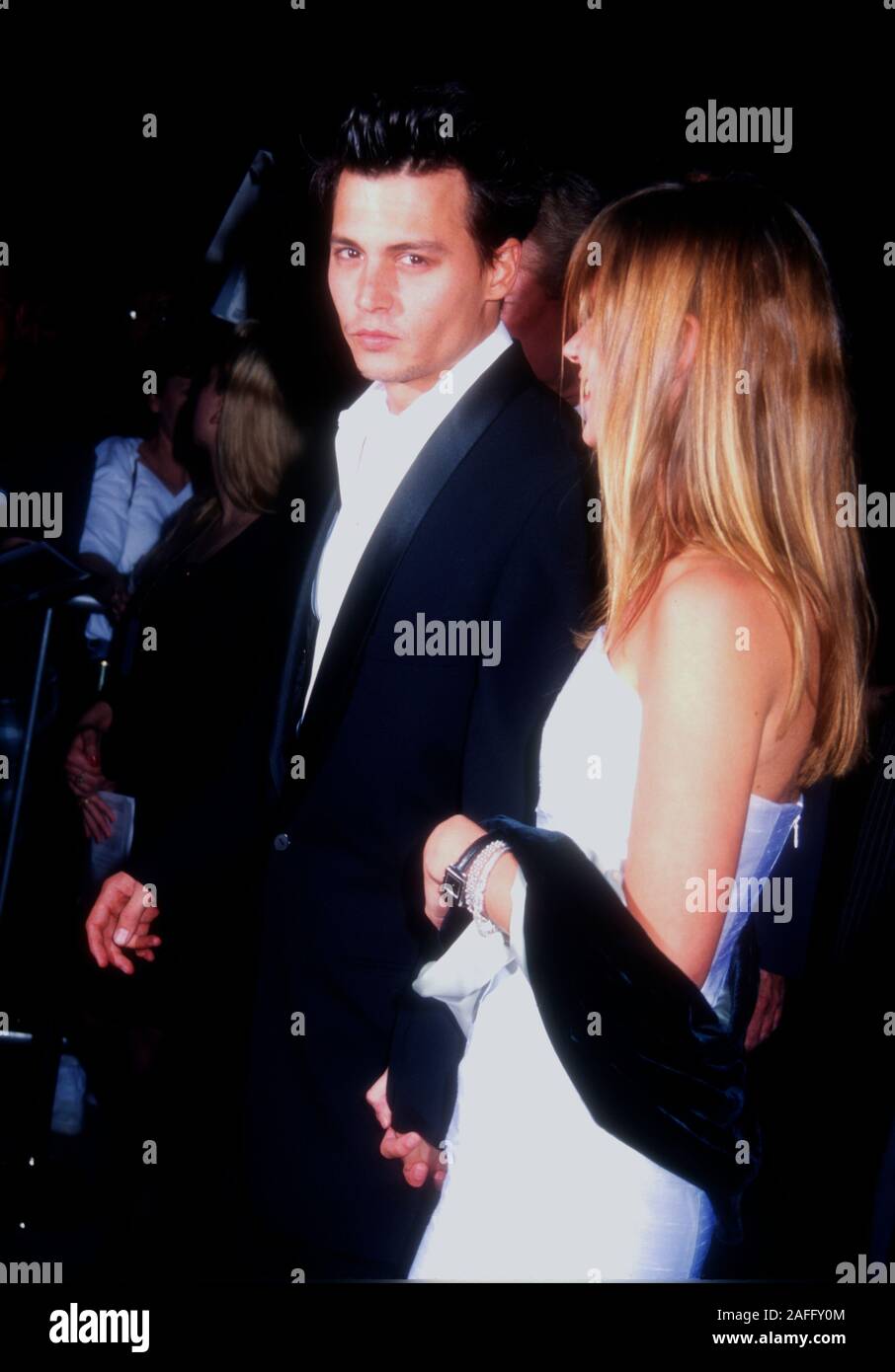 Beverly Hills, California, USA 3rd April 1995 Actor Johnny Depp and ...
