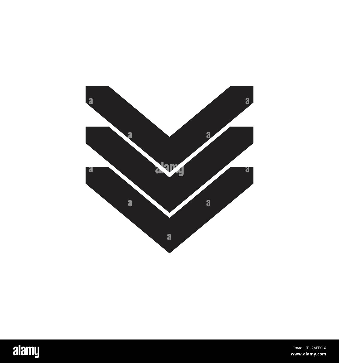 letter v stripes geometric logo vector Stock Vector Image & Art - Alamy