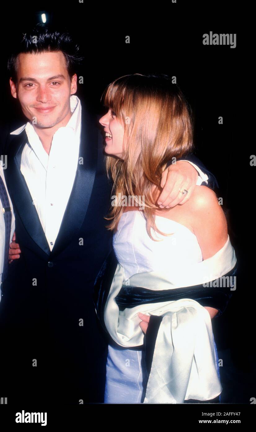 Beverly Hills, California, USA 3rd April 1995 Actor Johnny Depp and ...