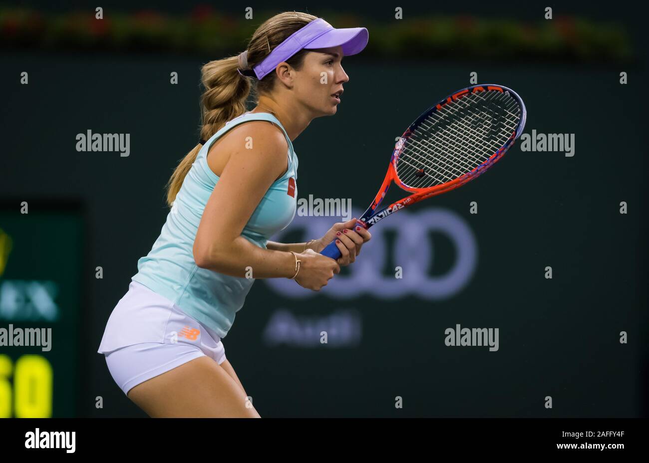 Danielle Collins of the United States in action during her third-round ...
