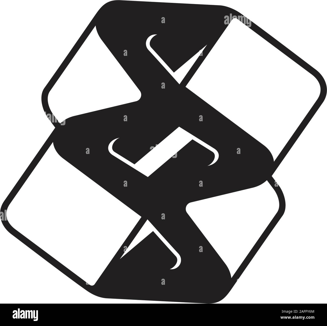 letter ss unique simple geometric logo vector Stock Vector Image & Art ...