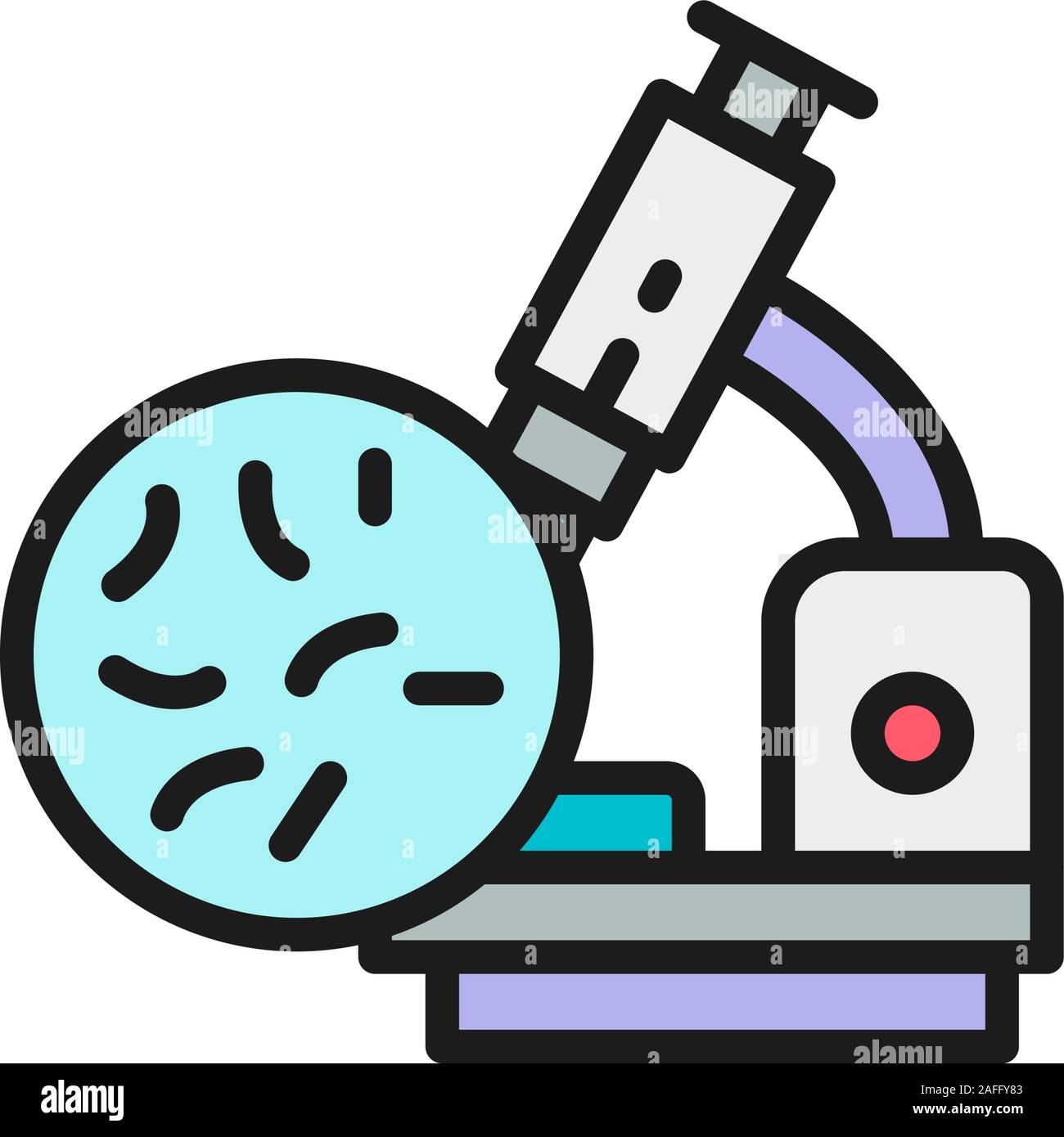 Bacteria Microscope Stock Vector Images - Alamy