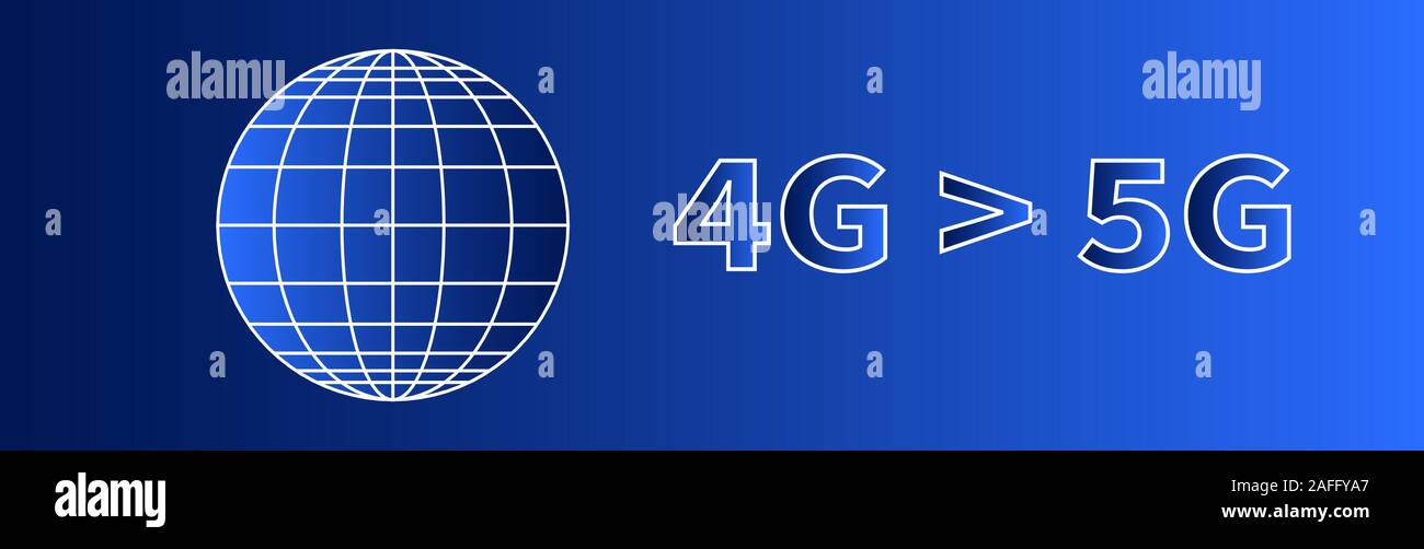 Technology horizontal banner. Globe icon. White meridians and parallels ...