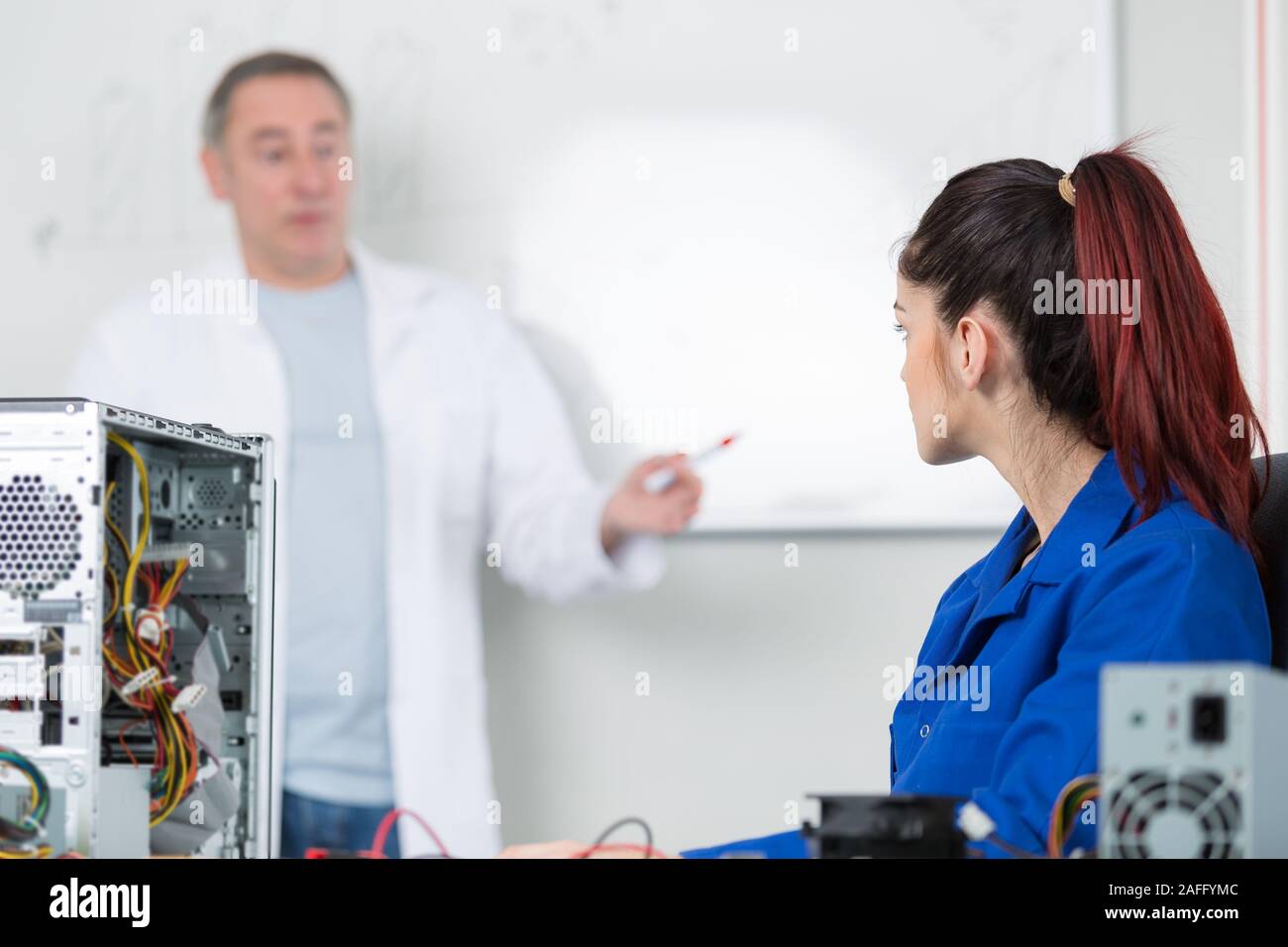 preparing for final exam Stock Photo - Alamy