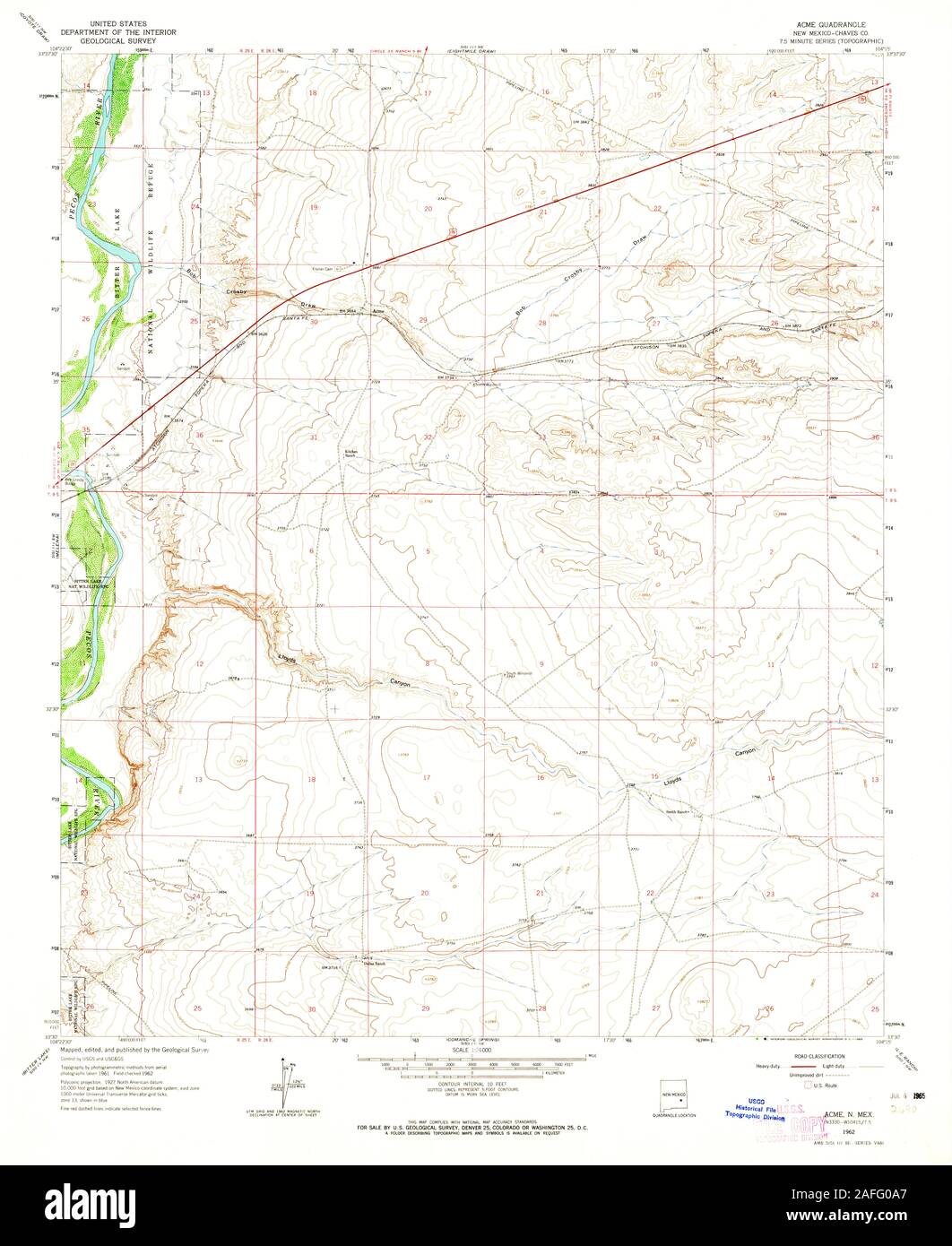 Map of acme hi-res stock photography and images - Alamy