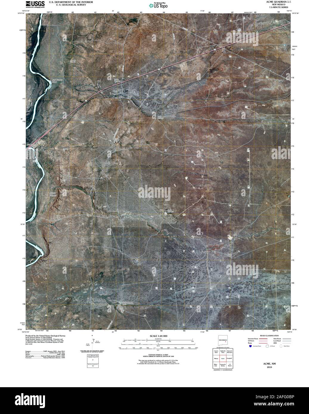 Map of acme hi-res stock photography and images - Alamy
