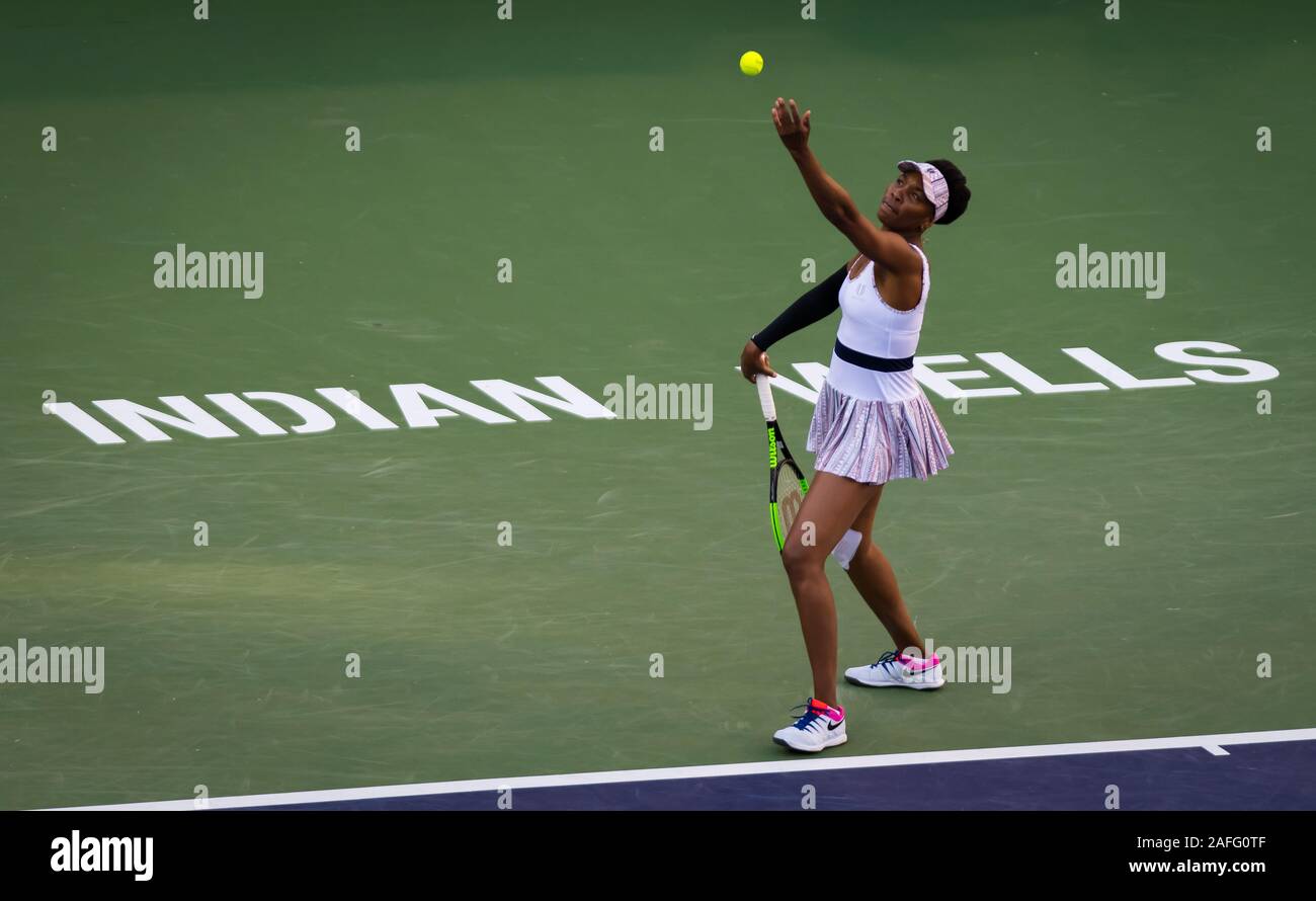 Venus Williams of the United States in action during her quarter-final ...