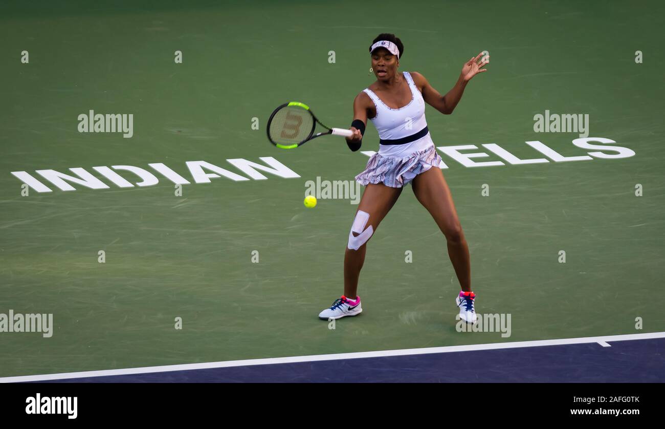 Venus Williams of the United States in action during her quarter-final ...