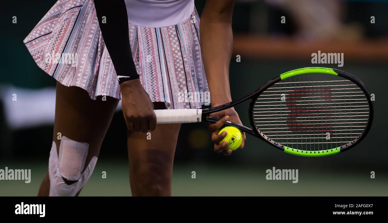 Venus Williams of the United States in action during her quarter-final ...