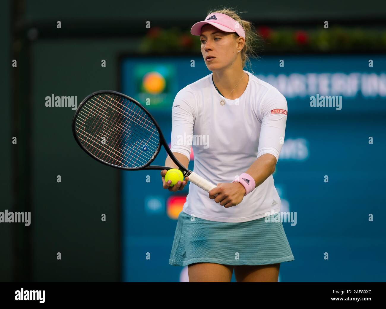 Angelique Kerber of Germany in action during her quarter-final match of ...