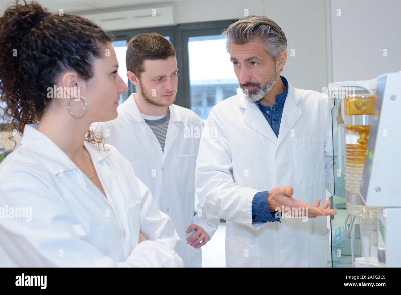 student tired and exhausted preparing for chemistry exam Stock Photo ...