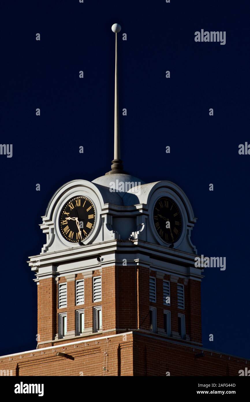 Brick clock tower hi-res stock photography and images - Alamy