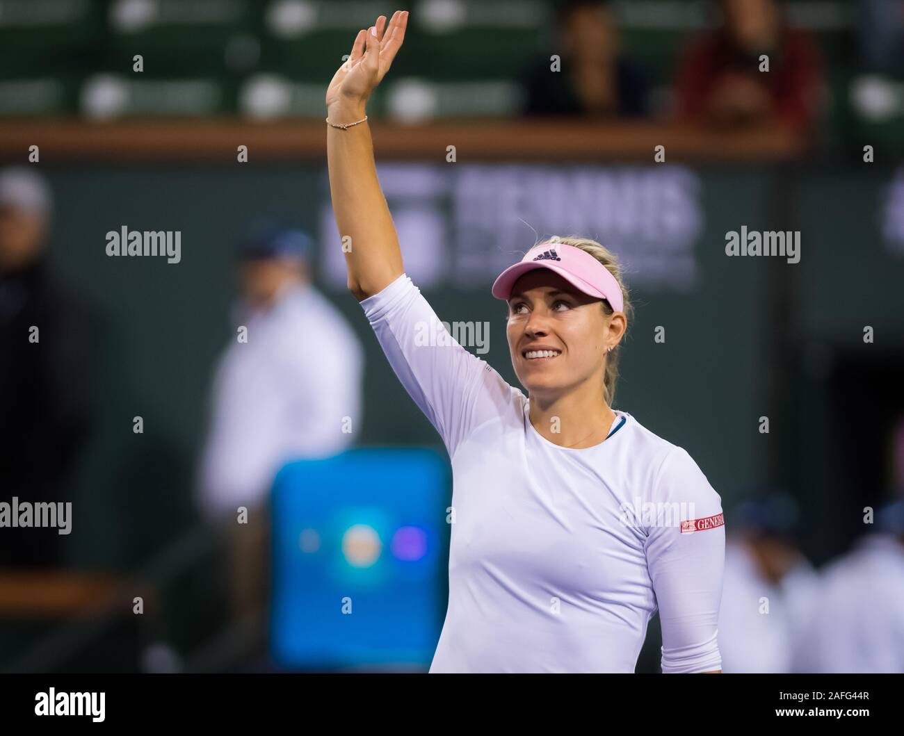 Angelique Kerber of Germany after winning her semi-final at the 2019 ...