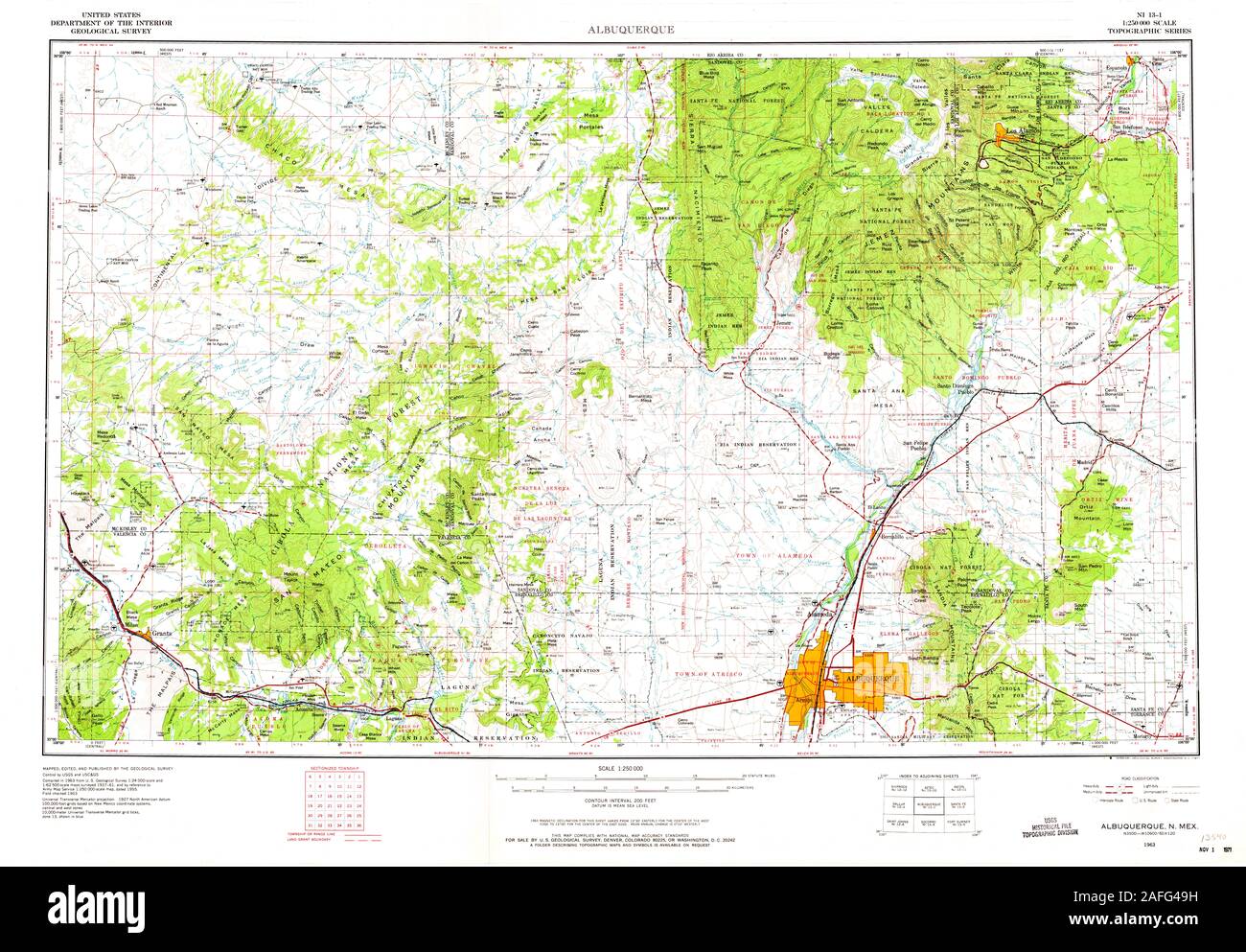 Albuquerque nm map hi-res stock photography and images - Alamy