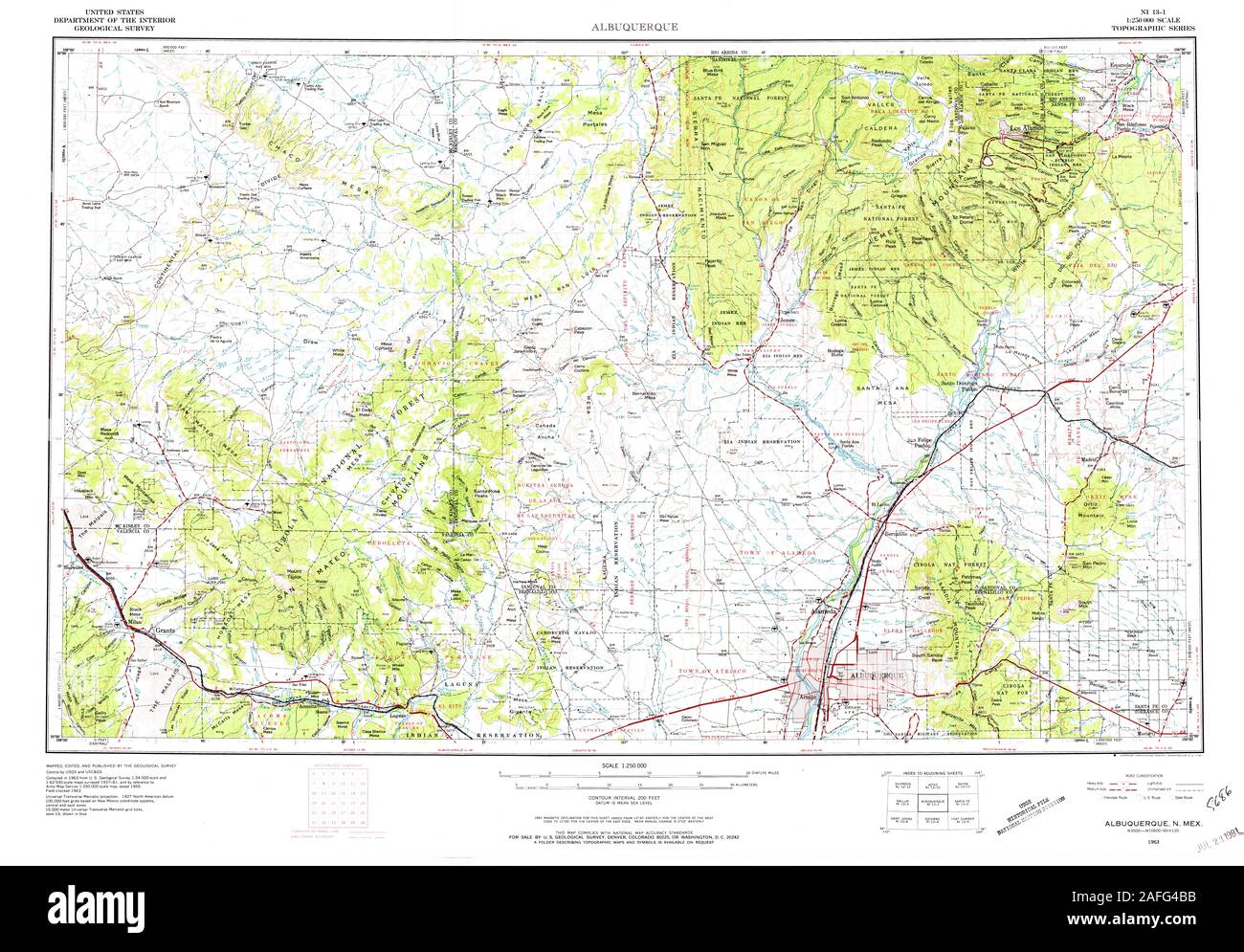 Albuquerque nm map hi-res stock photography and images - Alamy