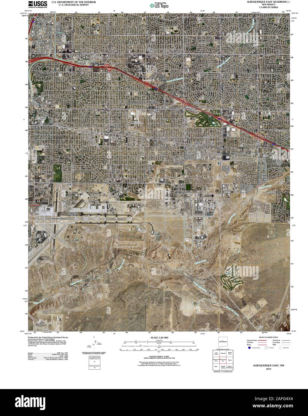 Albuquerque nm map hi-res stock photography and images - Alamy