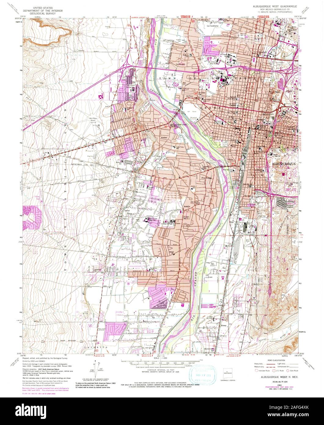 Albuquerque nm map hi-res stock photography and images - Alamy
