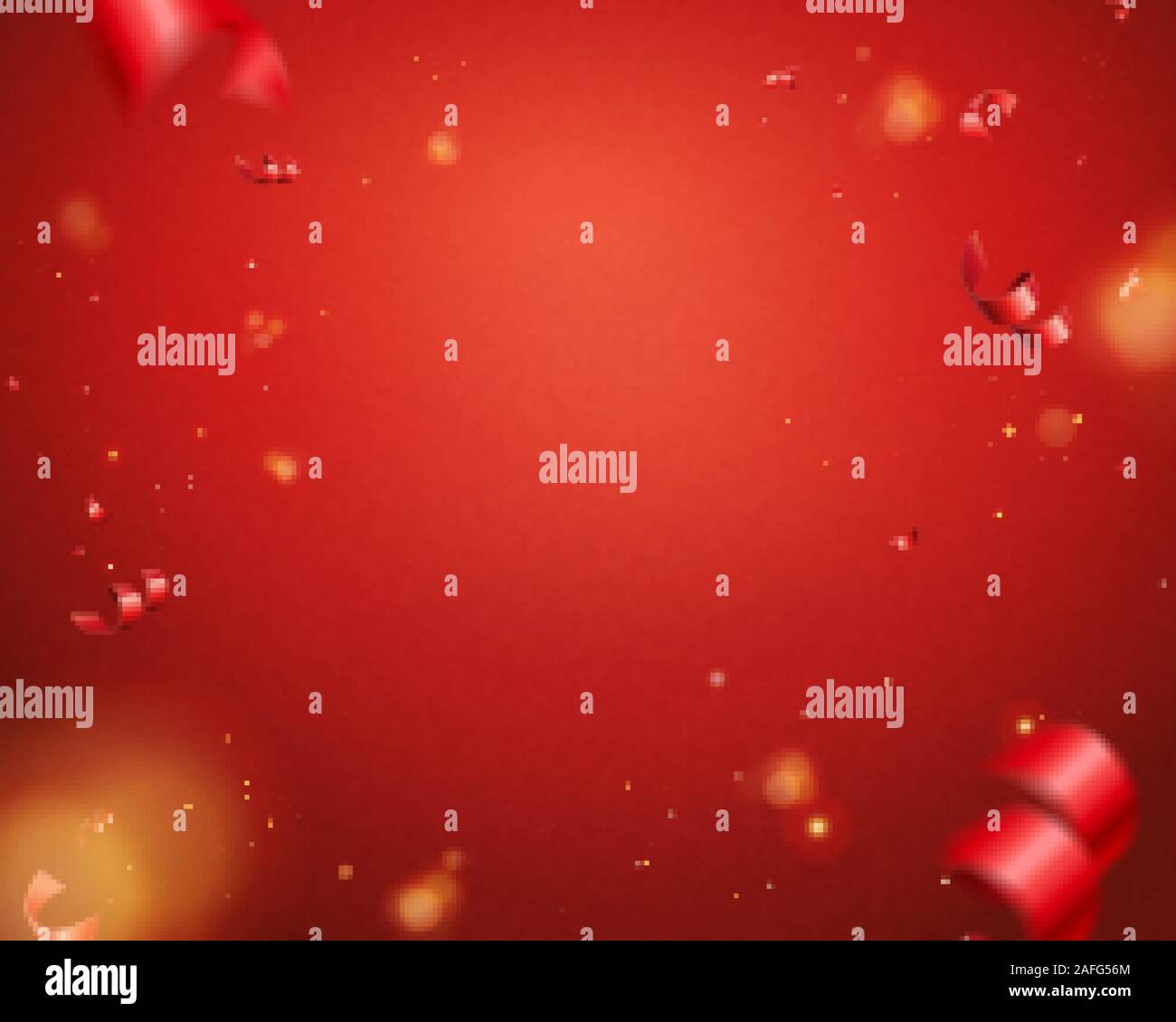 Abstract red background with streamer and shimmering effect Stock ...