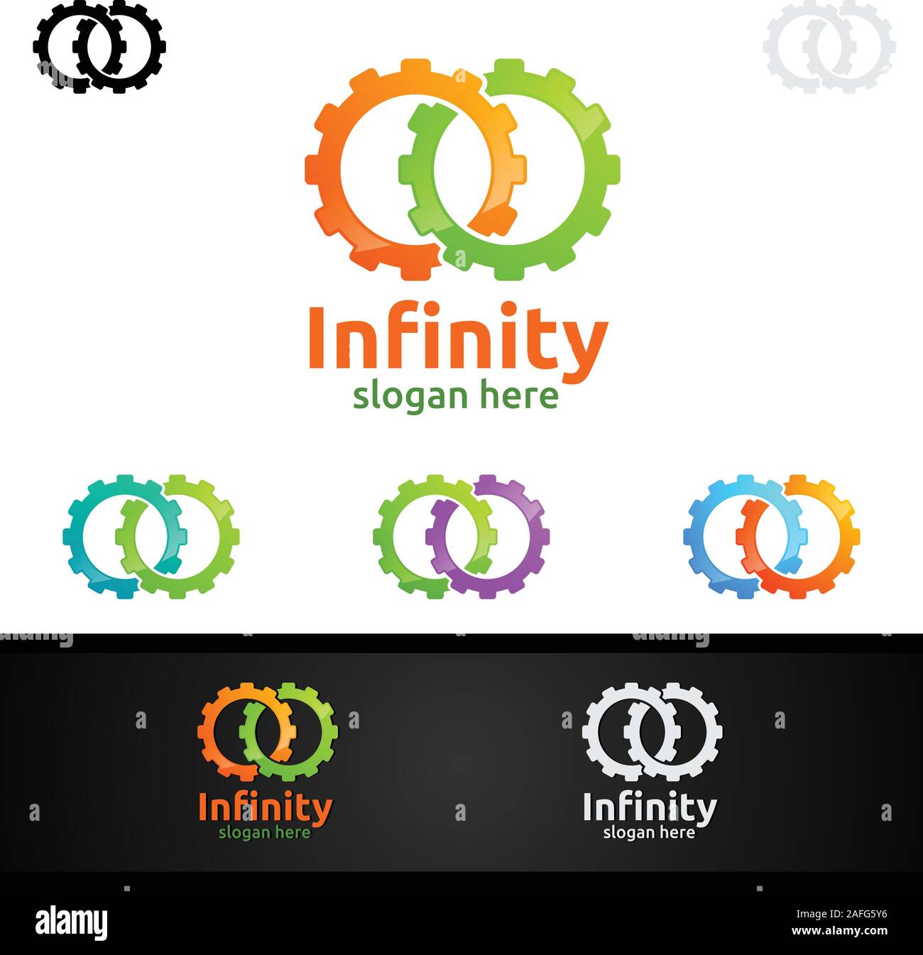 Infinity loop logo icon. Vector unlimited infinity, endless line shape ...