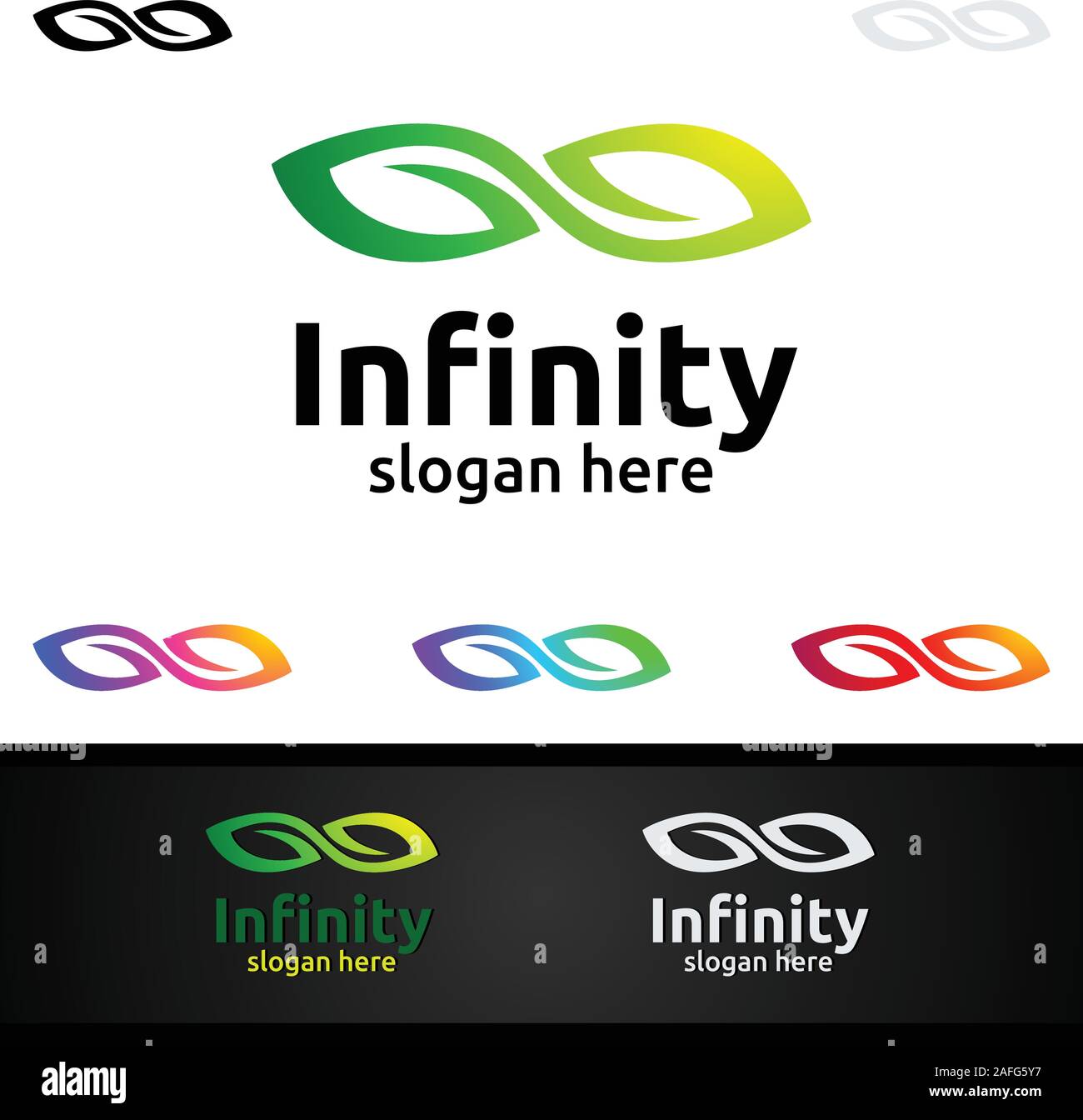 Infinity loop logo icon. Vector unlimited infinity, endless line shape ...