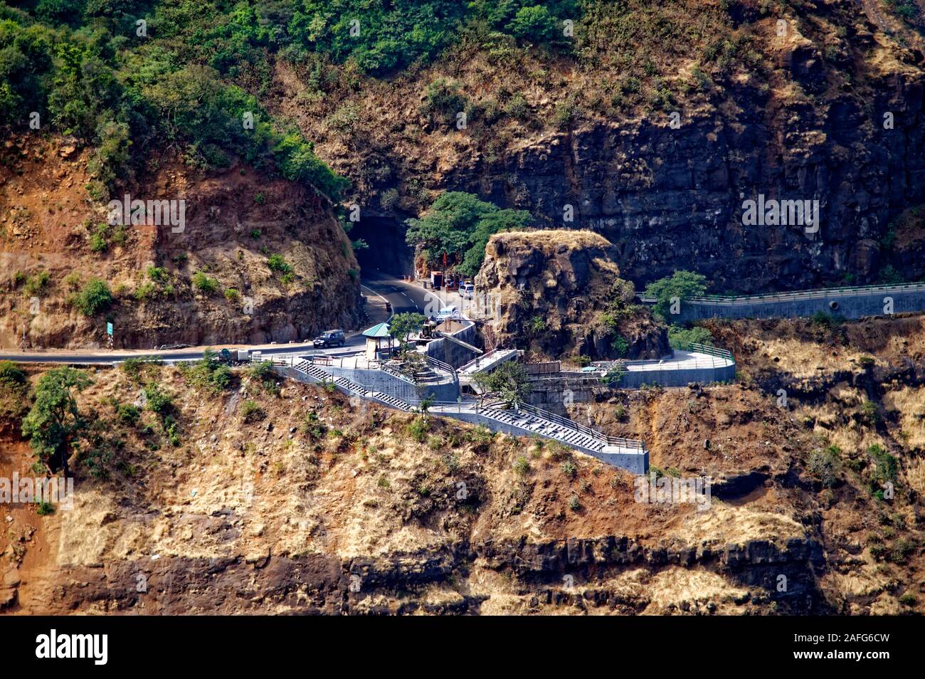 View point in valley Stock Photo - Alamy