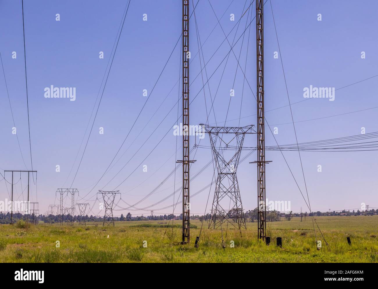 Eskom pylons hi-res stock photography and images - Alamy
