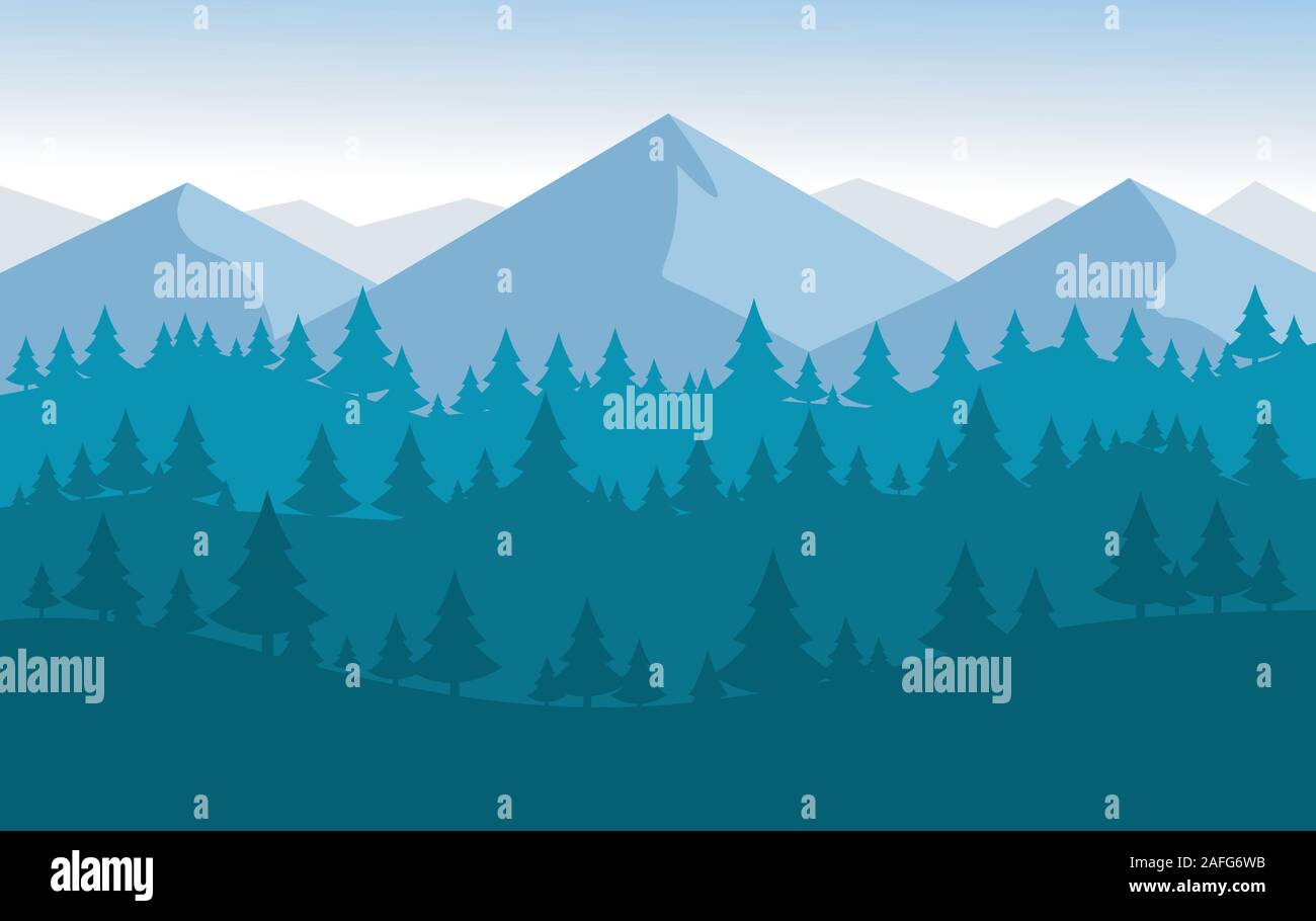 Vector illustration of a modern nature Stock Vector Image & Art - Alamy