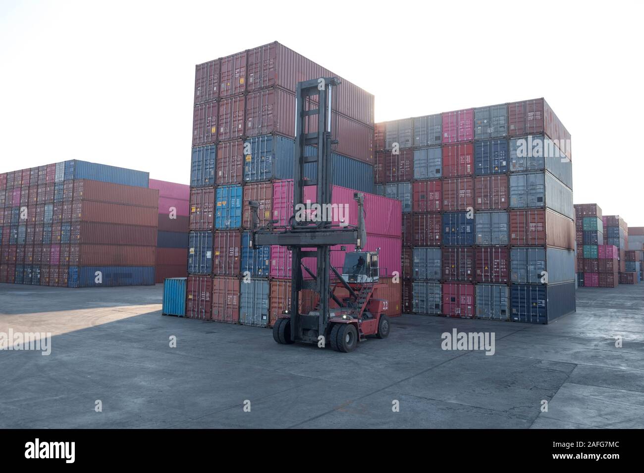 Container loading and unloading equipment in the harbor Import and ...
