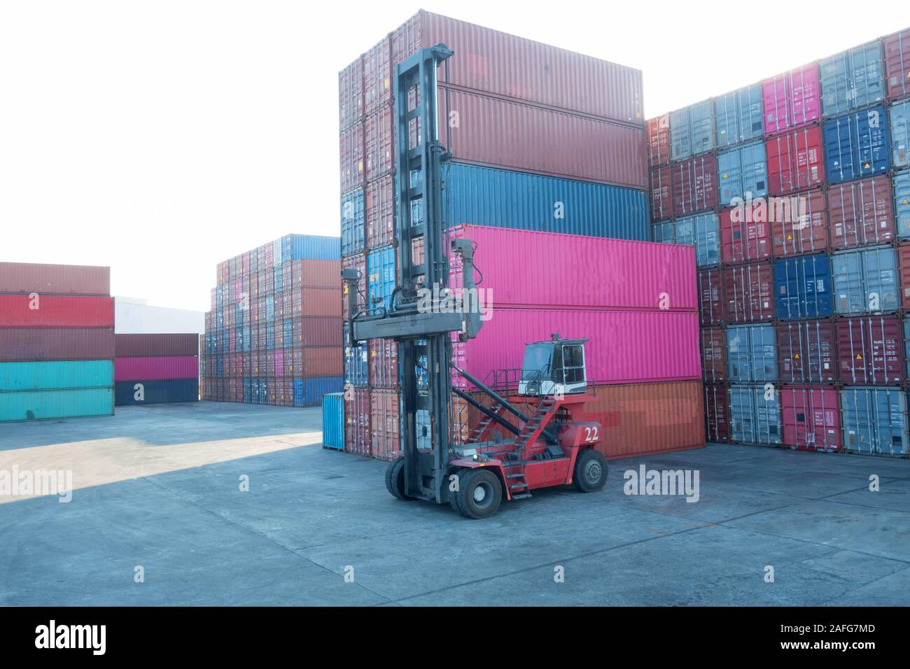 Container loading and unloading equipment in the harbor Import and ...