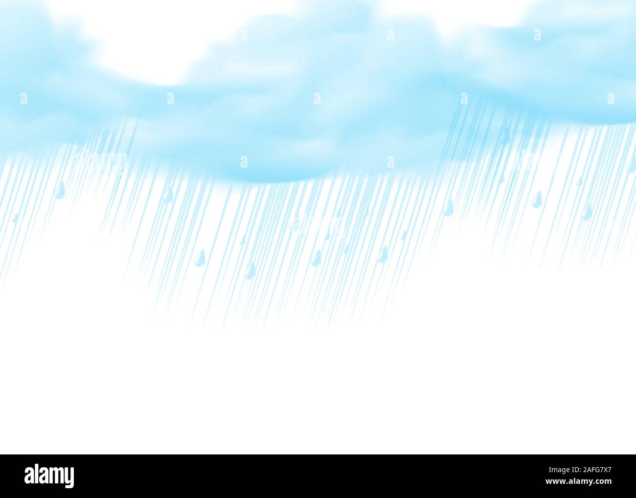 Raindrops Falling From Clouds