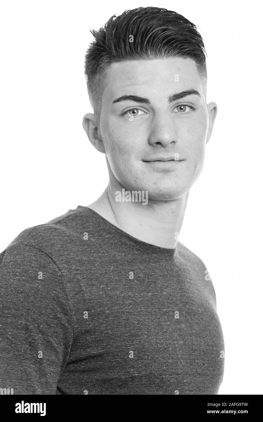 Handsome man portrait Black and White Stock Photos & Images - Alamy