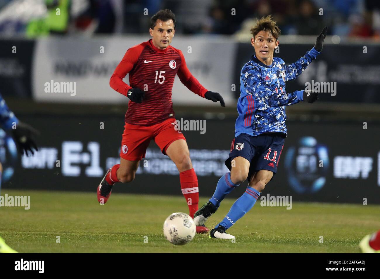 Busan, South Korea. 14th Dec, 2019. Kyosuke Tagawa (JPN) Football/Soccer : EAFF E-1 Football ...